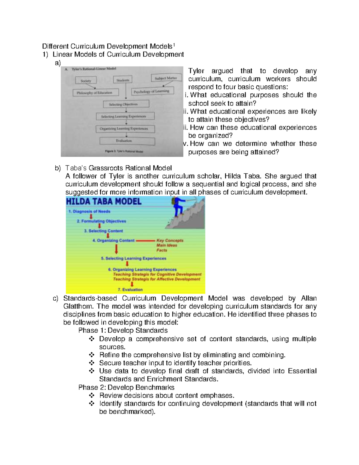 Topic 4. Curriculum Development - Different Curriculum Development ...