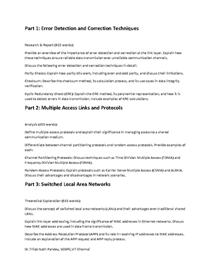 DA-1 - Assignments Under Dr. Trilok Nath Pandey - Dr Nath Pandey, SCOPE,VIT Chennai DA- 1 Part 1 ...