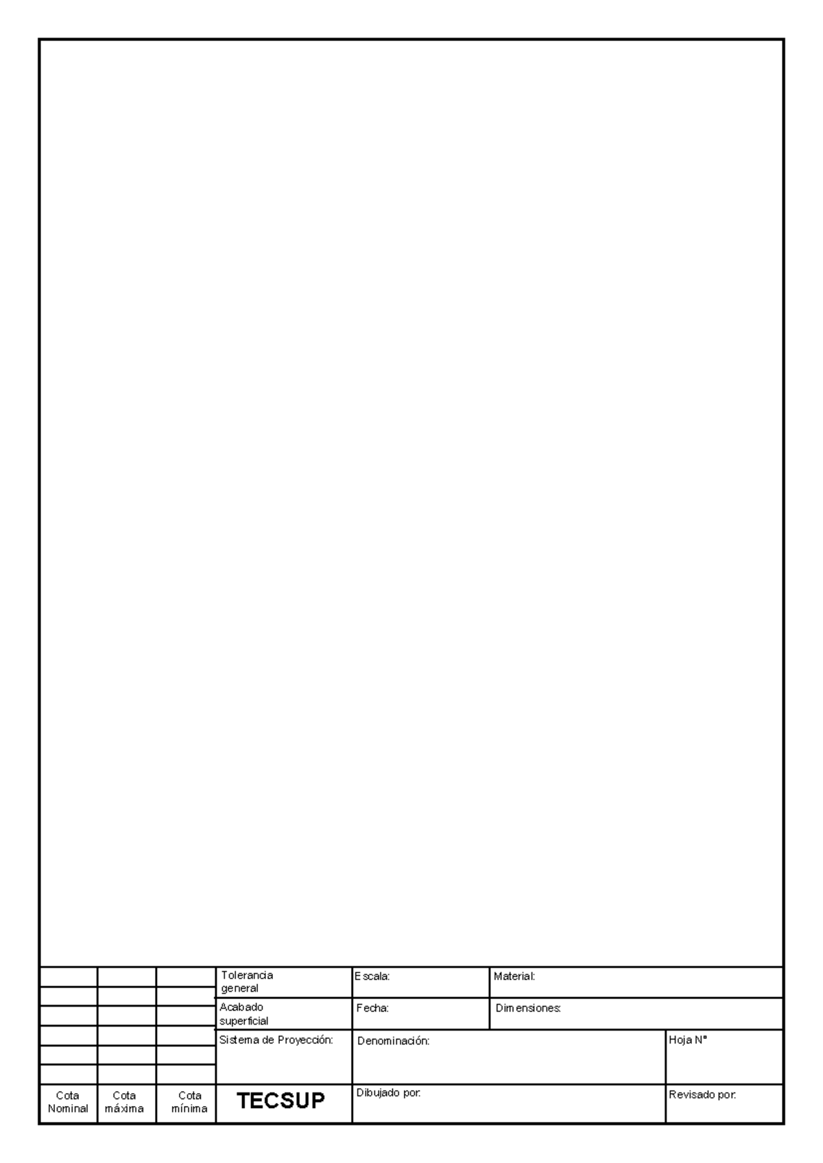 Formato hoja de dibujo 2 - Materiales Educativo - TECSUP Cota Nominal ...