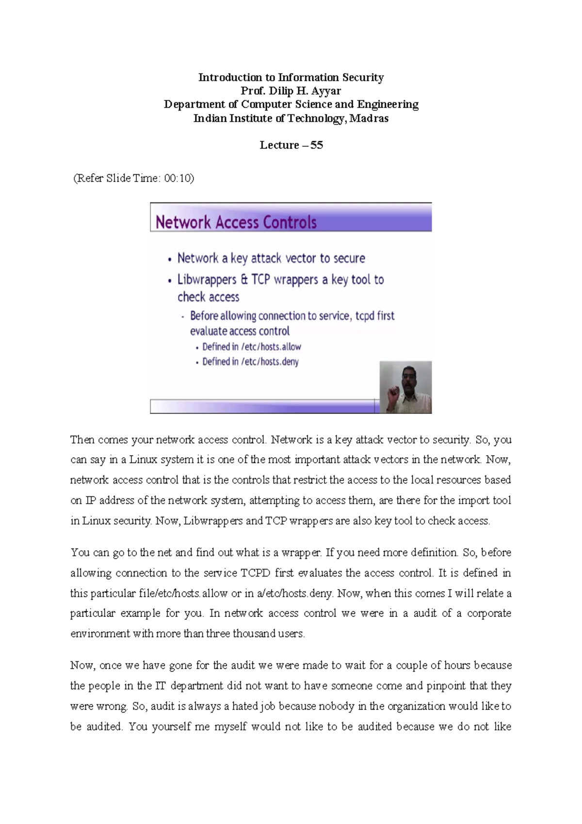 Lec55 - Copy - Operating System Fundamentals 8 - Introduction to Information Security Prof ...