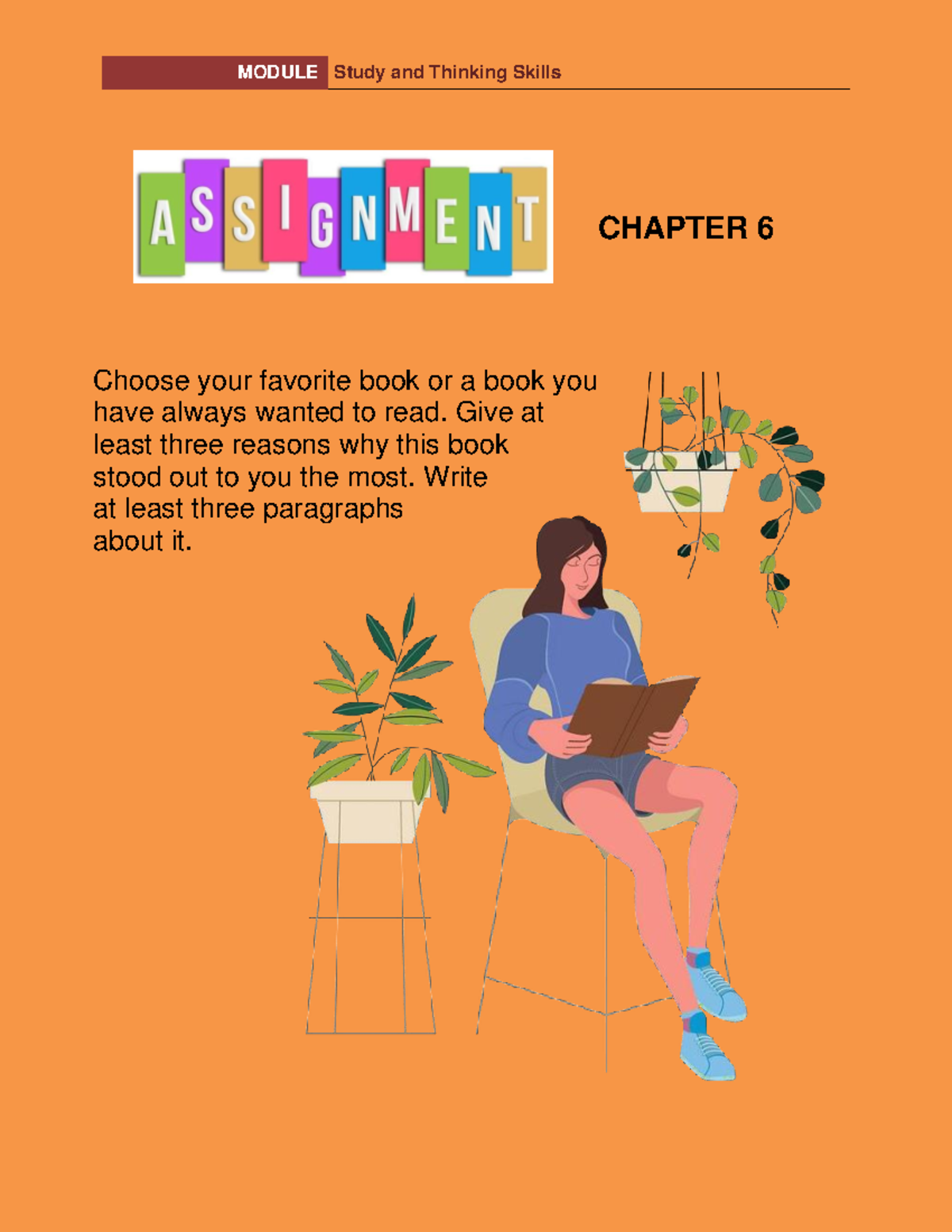 Assignment Chapter 6 OL12M32 - Study and Thinking Skills CHAPTER 6 ...