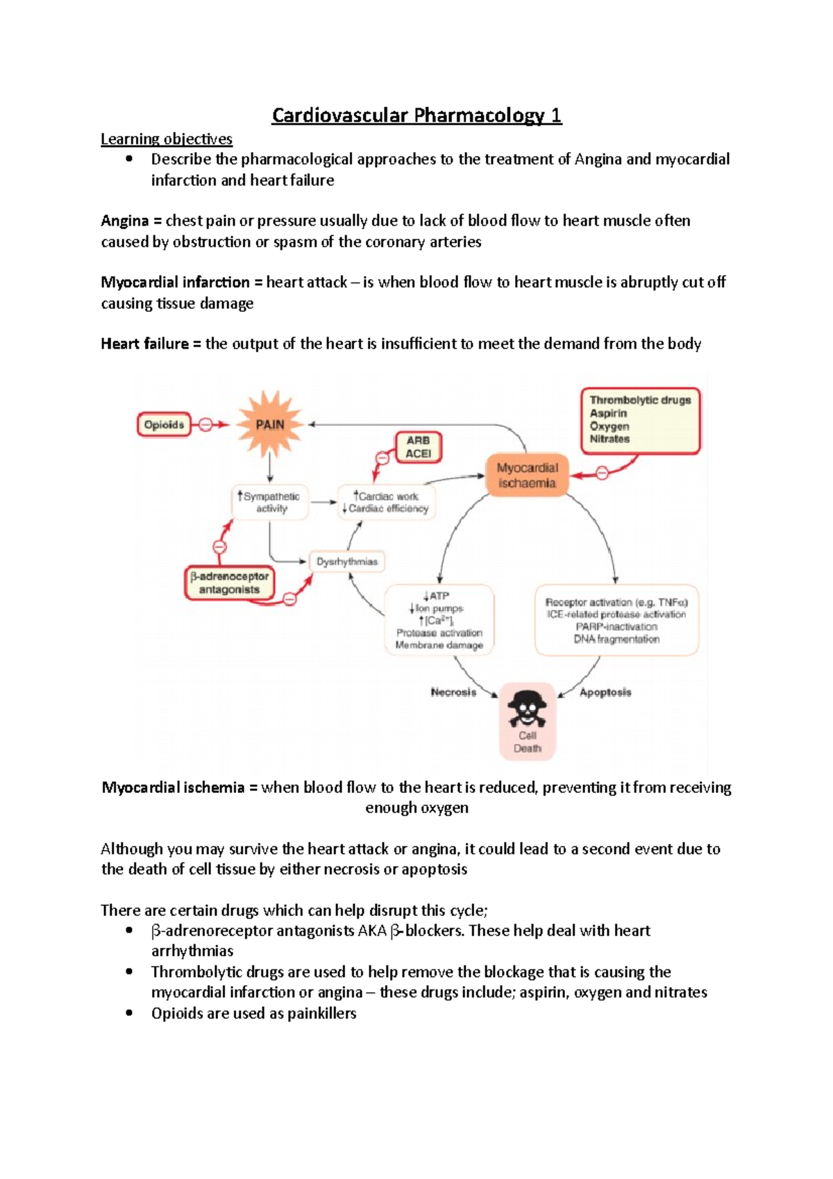 Cardiovascular Pharmacology 1 - Lt 11 - Cardiovascular Pharmacology 1 ...