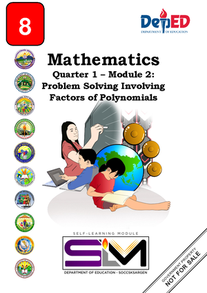 Grade 8 Math Module 1 - Mathematics Learning Material - Mathematics Quarter 1 – Module 1 ...