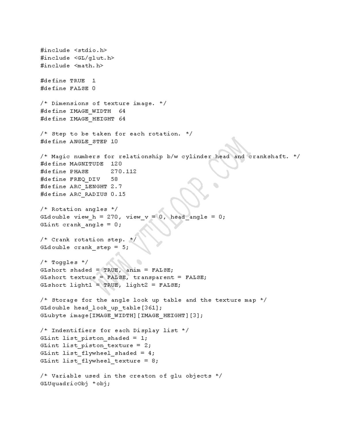Engine Code - This is code of computer graphic project - #include # ...
