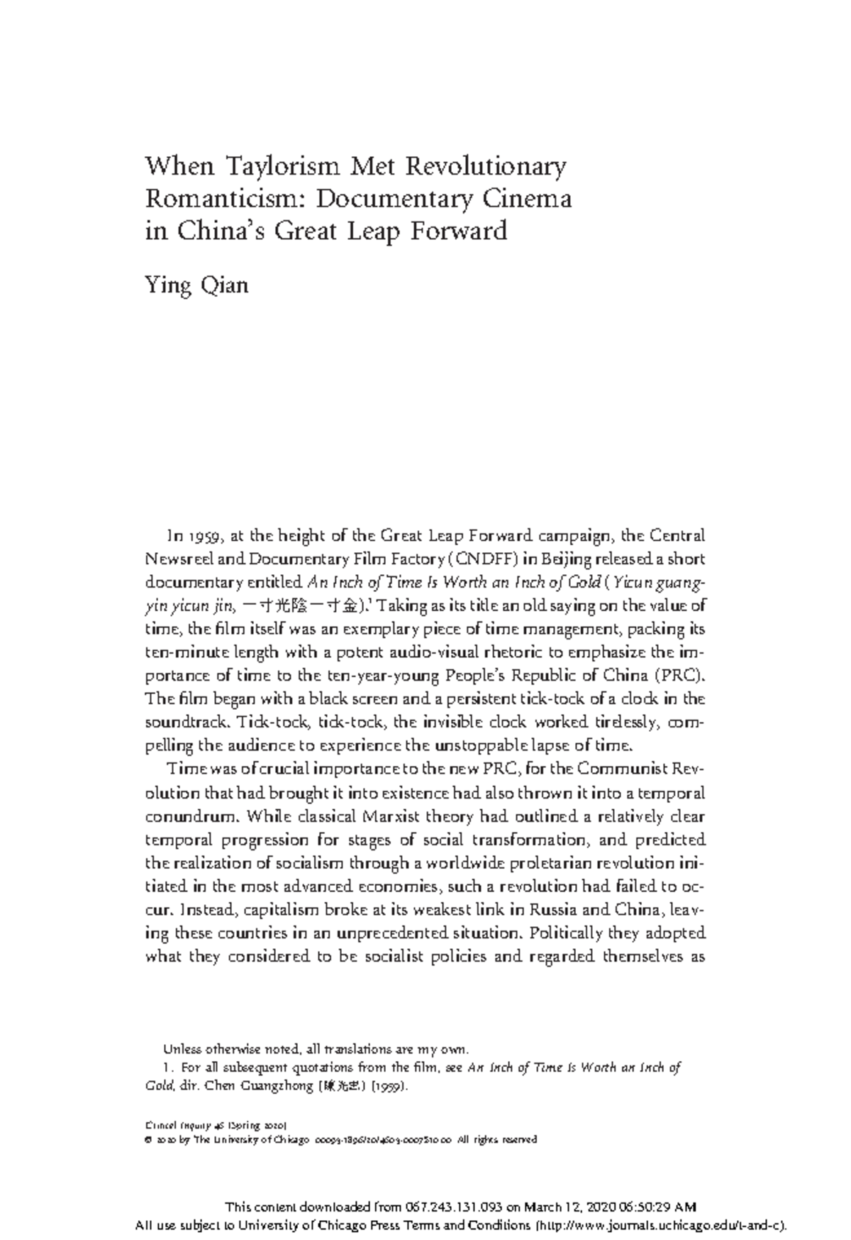 When Taylorism Met Revolutionary Romanti - When Taylorism Met ...