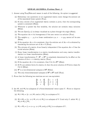 Hoffman and kunze solutions - Linear Algebra Hoffman & Kunze 2nd ...