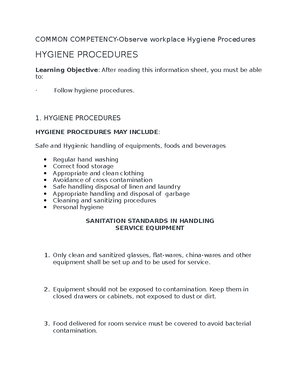 Common Competency-Develop and Update Industry Knowledge - COMMON ...