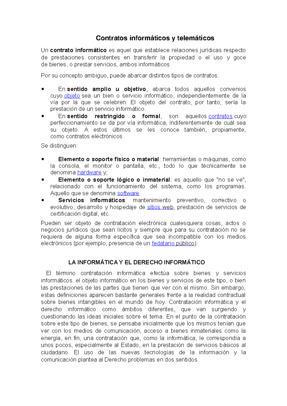Contratos informáticos y telemáticos - Contratos informáticos y ...