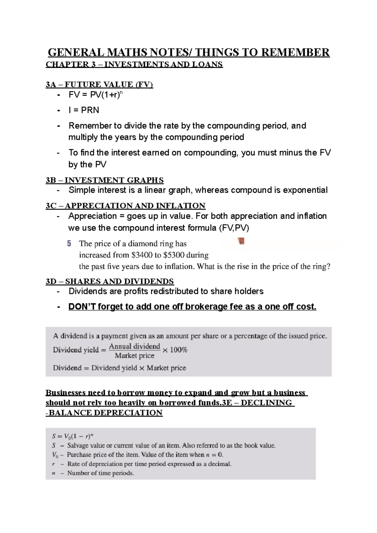 General Maths Notes - the science of numbers, quantities, and shapes ...