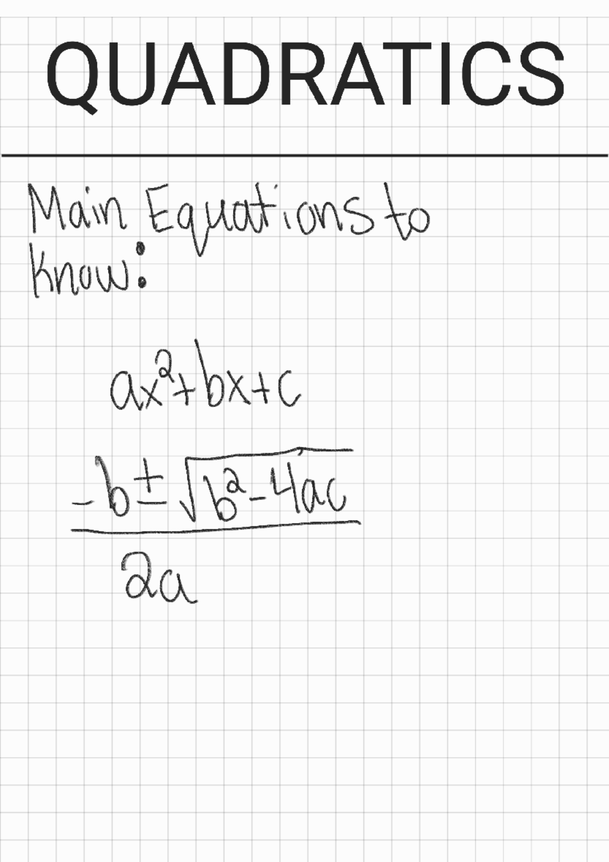 Solving quadratics - Studocu