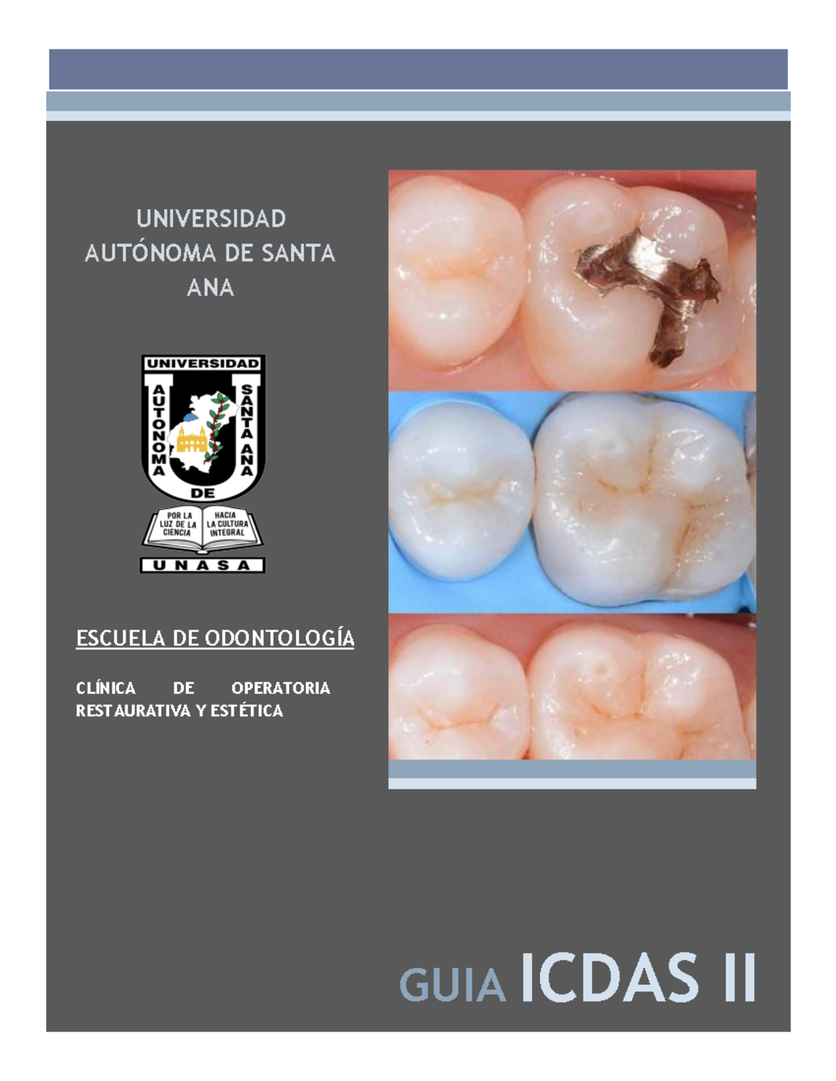 GUIA Icdas - guia icda II - UNIVERSIDAD AUTÓNOMA DE SANTA ANA ESCUELA ...