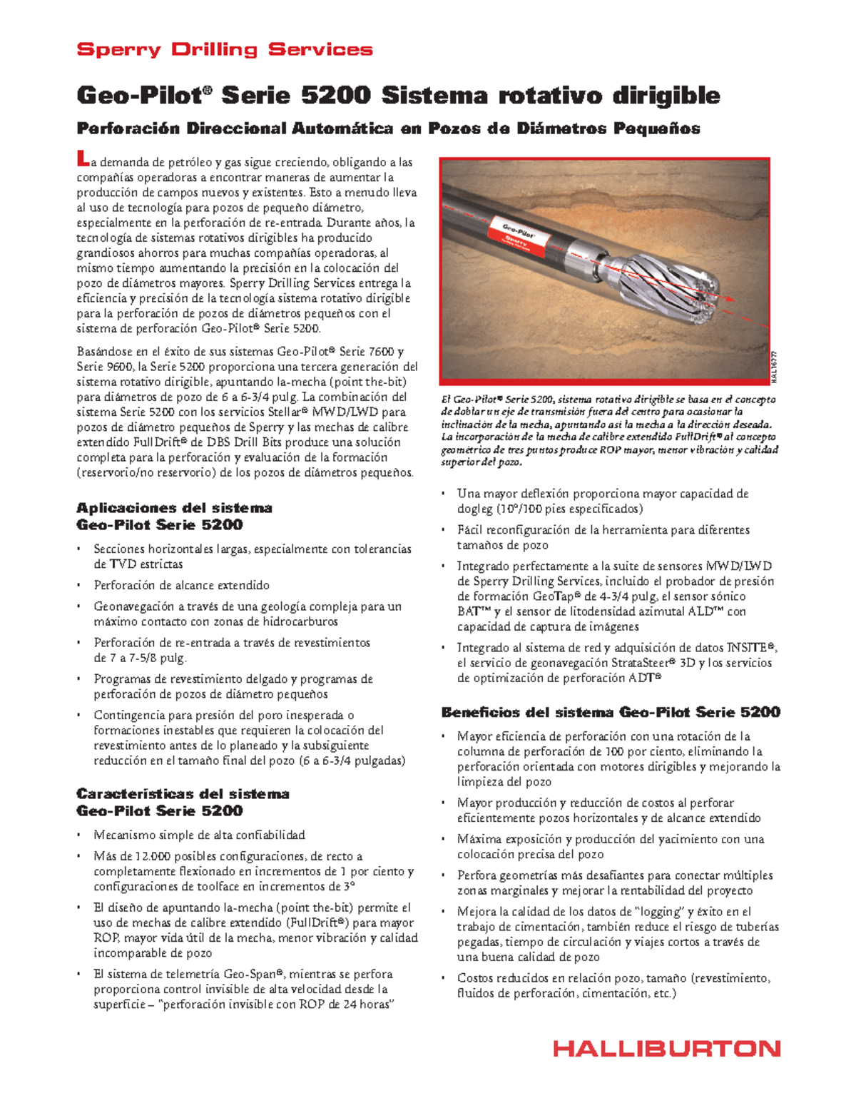 H04379 S - PET-231 - Sperry Drilling Services HALLIBURTON Geo-Pilot ...