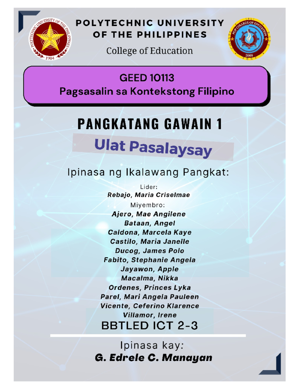 [Pangkat 2] ICT 3-3 Pagsasalin Ulat-Pasalaysay - Mga Danas at Hamon na ...