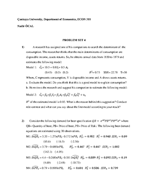 Problem SET 2 Mul. Regression - PROBLEM SET 2: MULTIPLE REGRESSION QUESTION 1, 48 POINTS). The ...