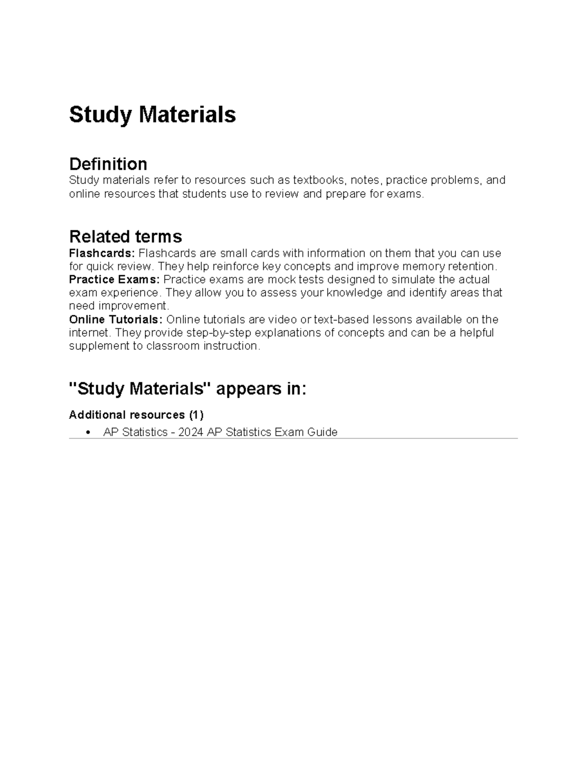 Study Materials - Summary Pharmacology for Nursing - Study Materials ...