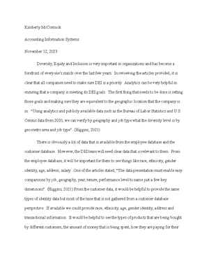 BUS 400 Module Two Assignment - Project Outline: Connected Commerce for ...