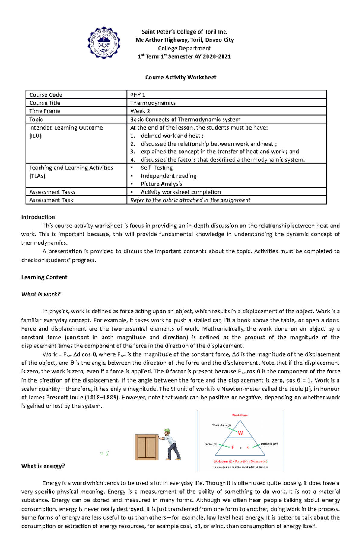 Course-Activity-Worksheet- Final-Thermodynamics(Week 2) - Course ...