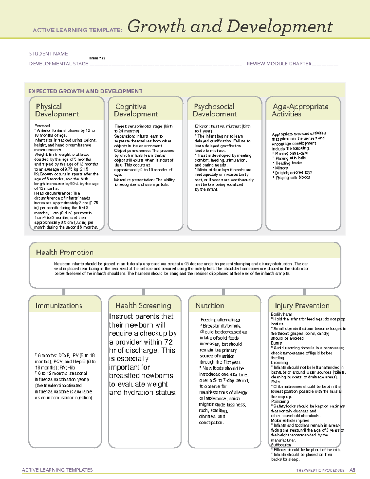 Infant 2023-2024 - 25599 - ACTIVE LEARNING TEMPLATES TherapeuTic ...