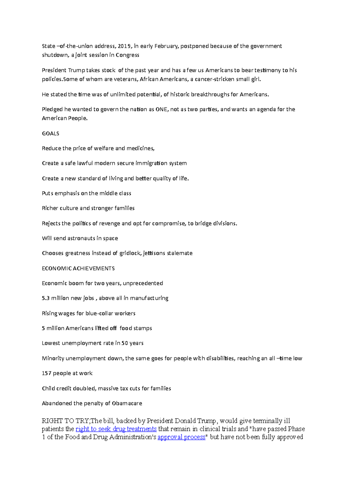 State of the union address 2019 - State –of-the-union address, 2019, in ...