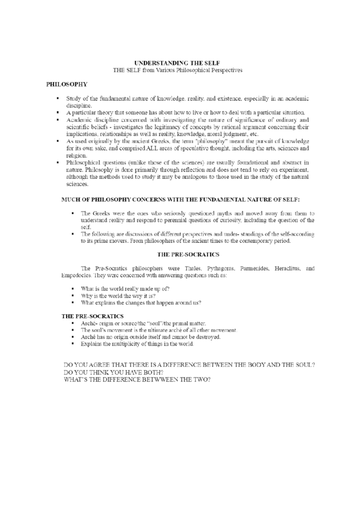 The-self-from-variour-philosophical-perspective - Business ...