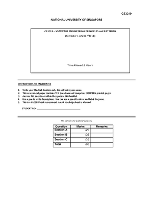 CS3219 Cheatsheet - Software Development Process Types Embedded: Limited and specific set of ...