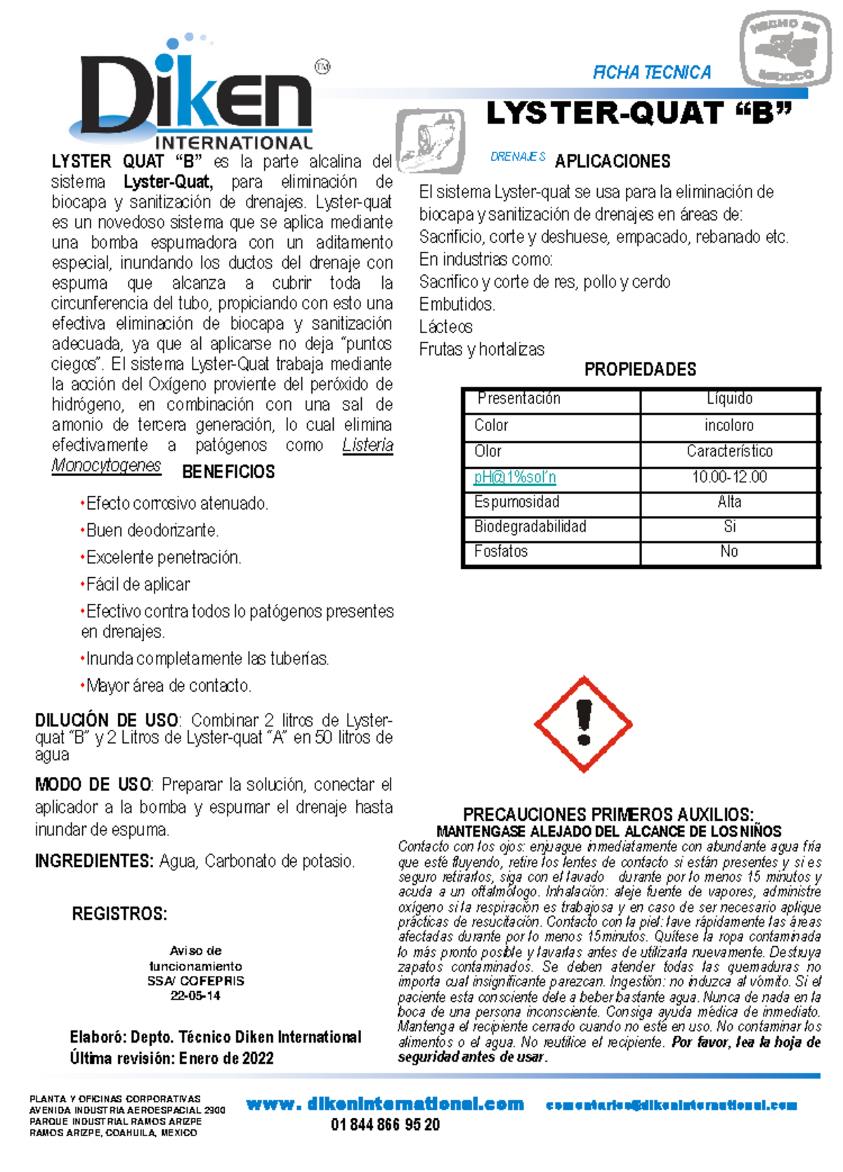 Lyster-quat-B Ficha técnica con logo - LYSTER-QUAT