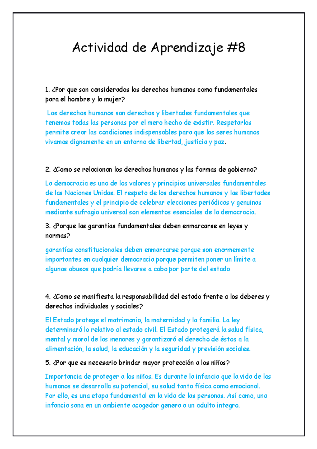 Actividad de Aprendizaje - Actividad de Aprendizaje ¿Por que son ...