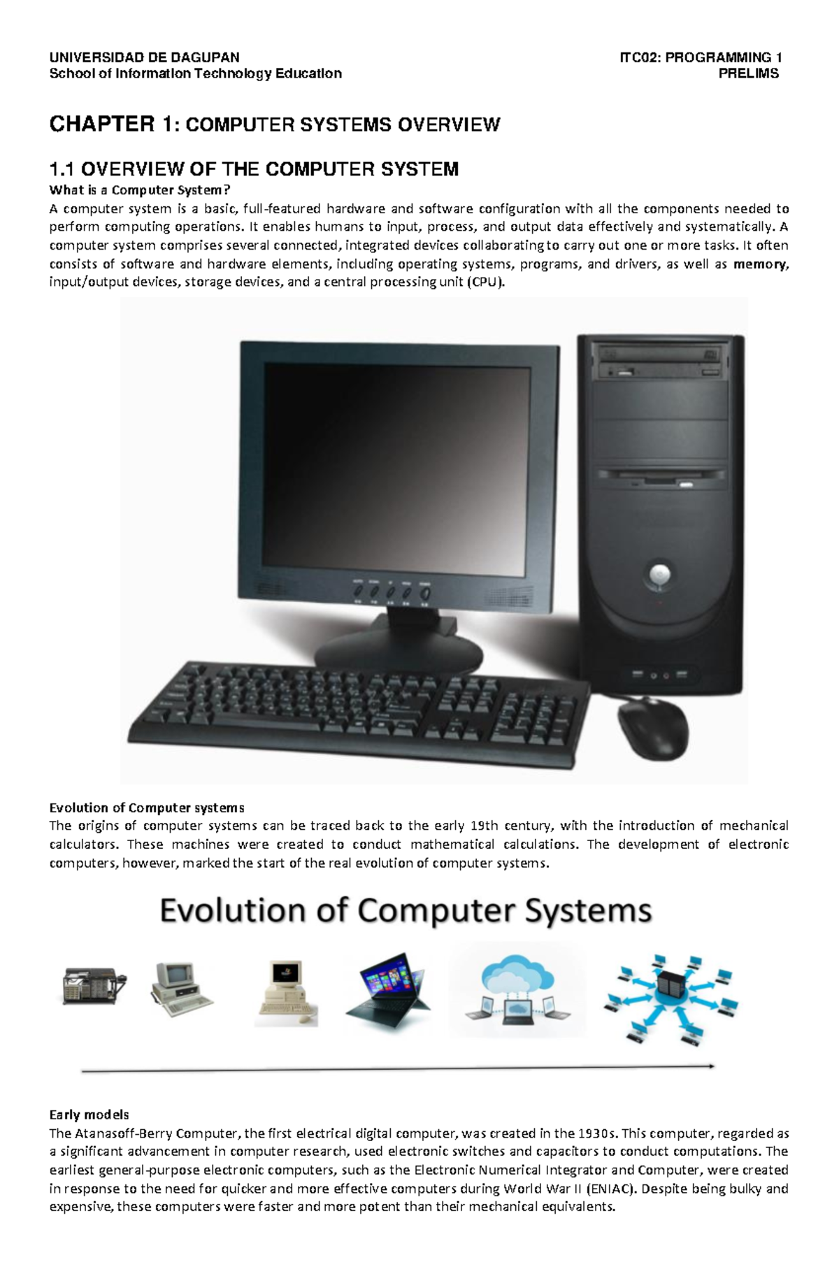 Files_82626728169627420728 - UNIVERSIDAD DE DAGUPAN ITC02: PROGRAMMING ...