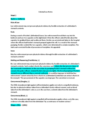 Crim Pro - The Outline - Crim Pro - Criminal Procedures – Criminal ...