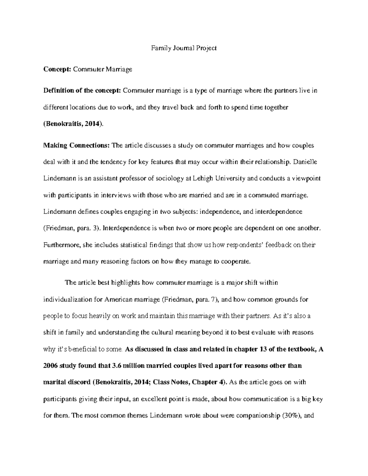 Family Journal Project Final - Family Journal Project Concept: Commuter ...