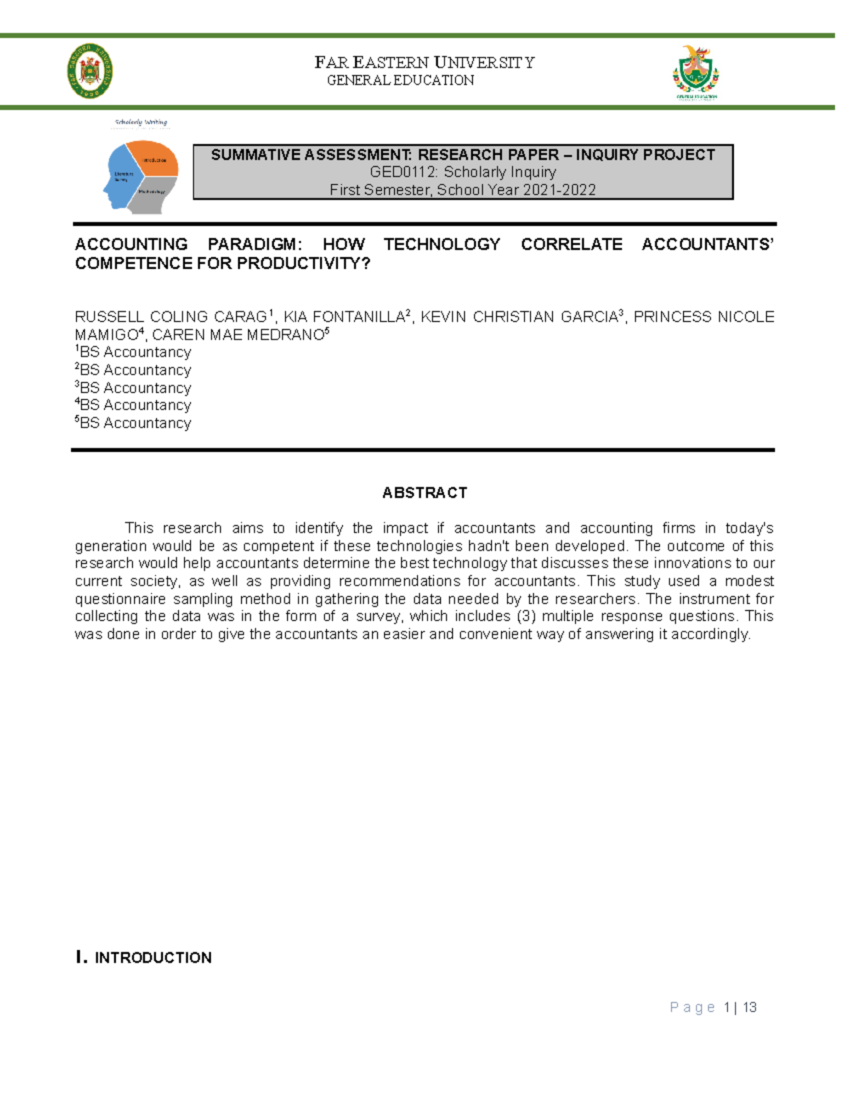 SA2-A- Section-126 Carag - GENERAL EDUCATION SUMMATIVE ASSESSMENT ...