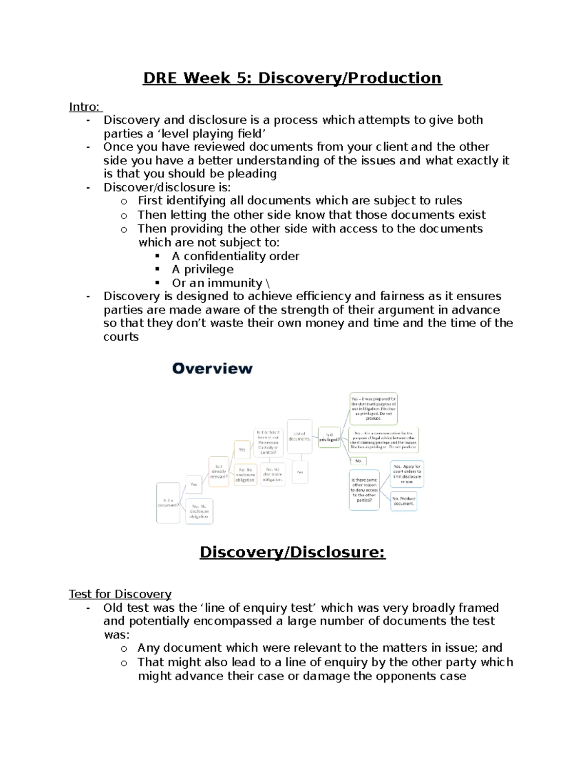 DRE Week 5 - DRE Week 5: Discovery/Production Intro: - Discovery and ...
