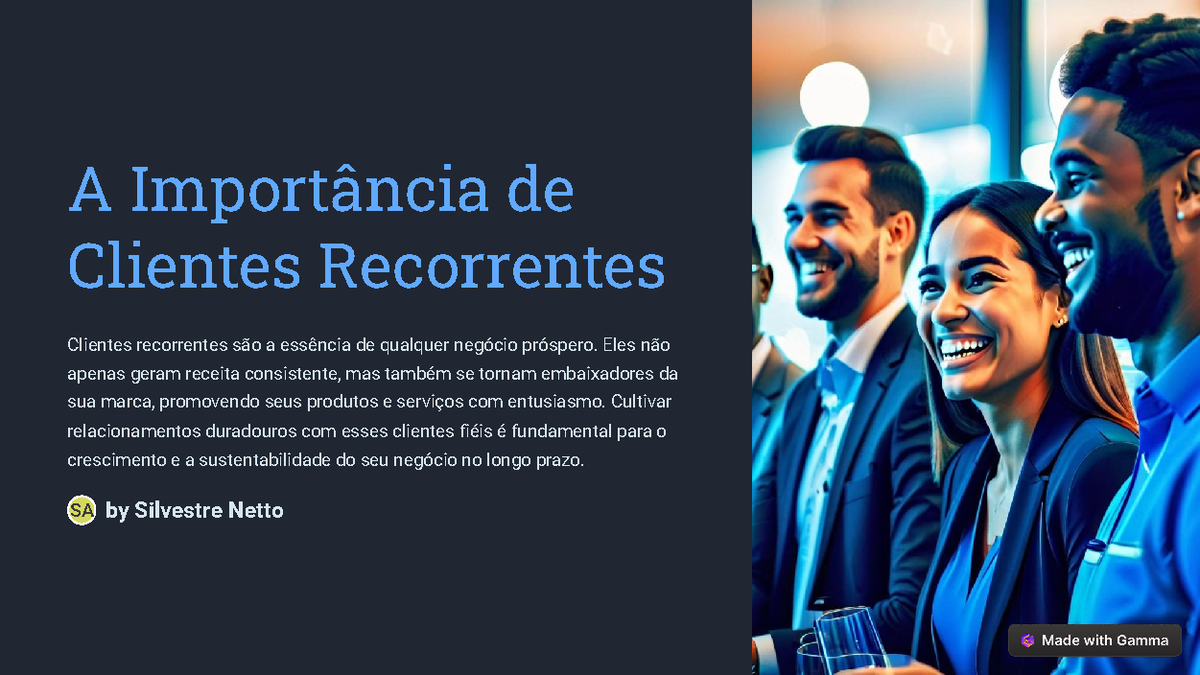 A Importância DE Clientes Recorrentes - A Importância de Clientes ...