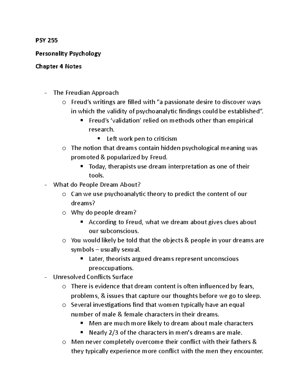 PSY 255 CH 4 - Personality Psychology Chapter 4 - PSY 255 Personality ...