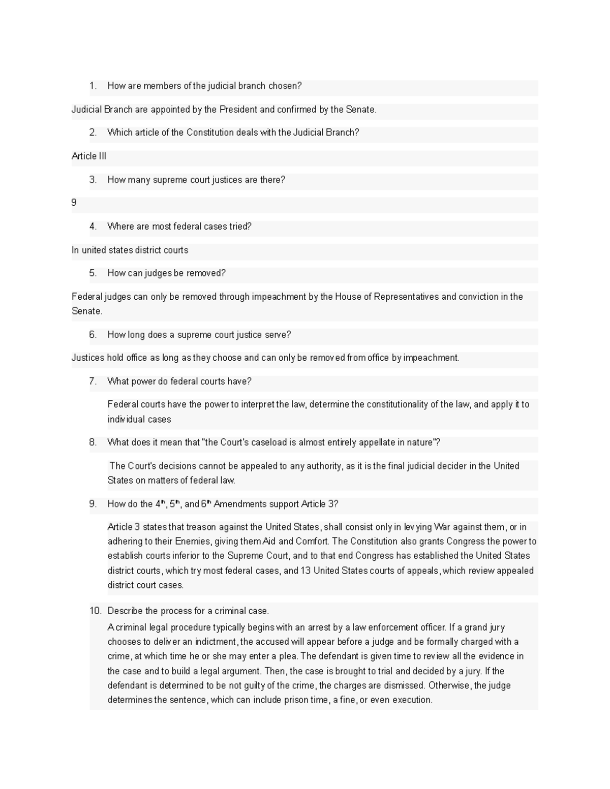 Judicial Branch Introduction - How are members of the judicial branch ...