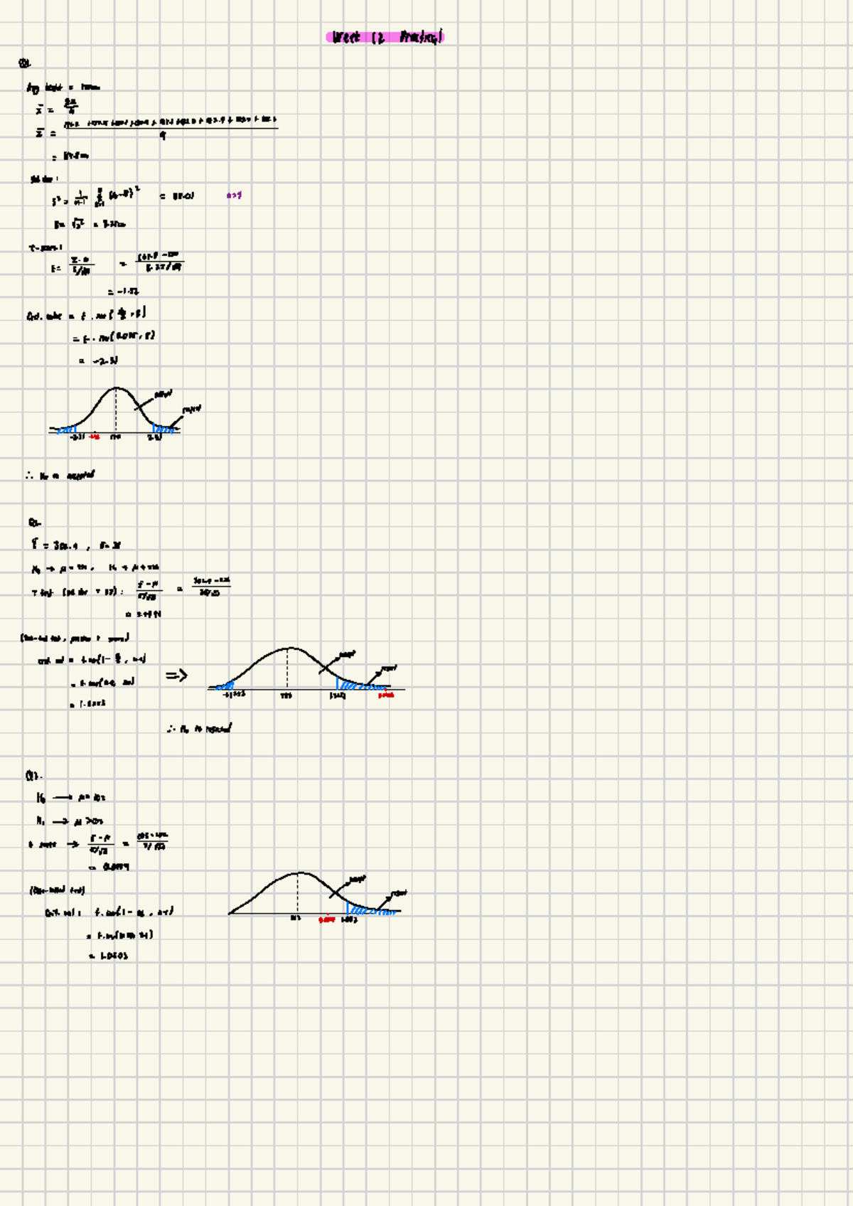 W12 practical answers - Week 12 Practical QI. Any height = 170cm = E ...
