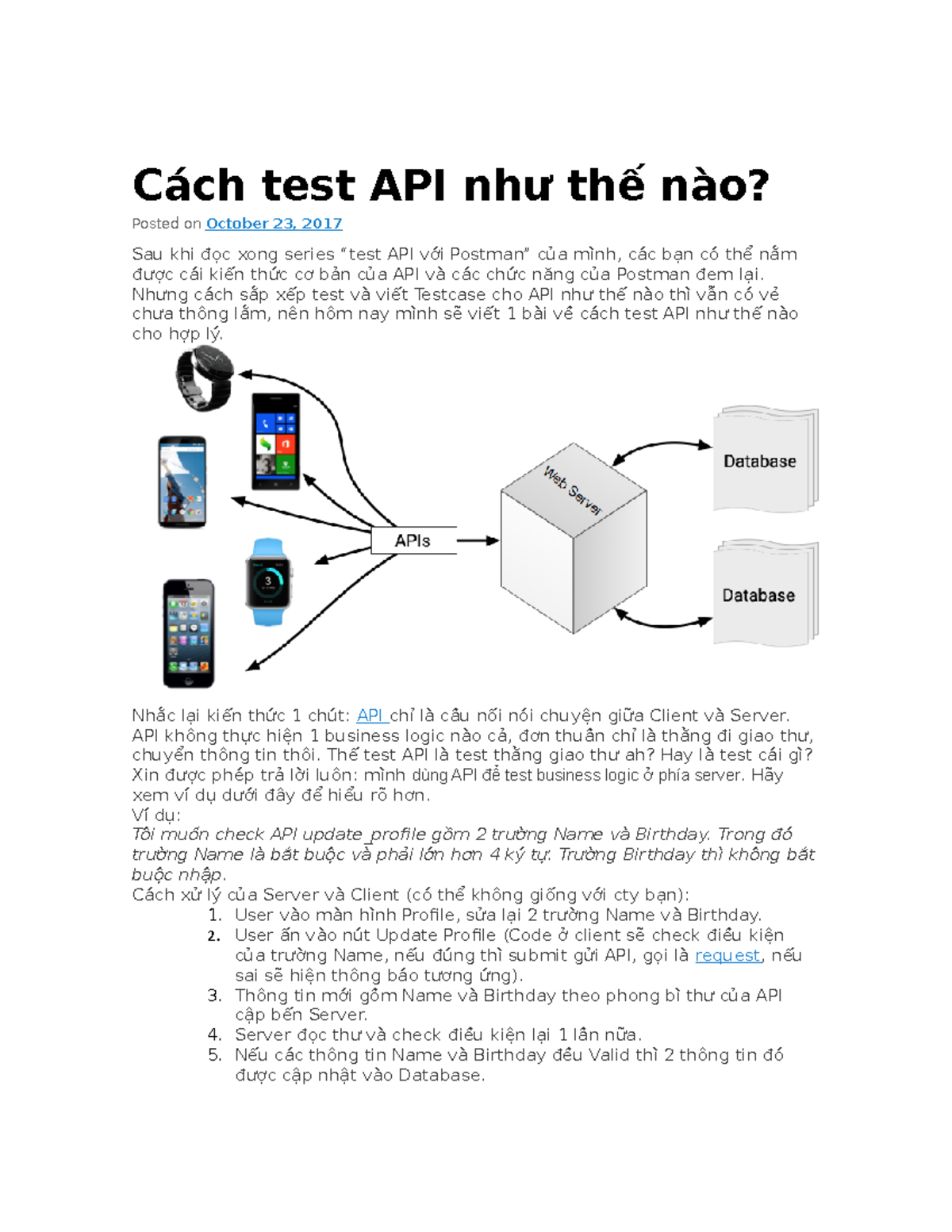 Cách test API - Cách test API đơn giản. - Cách test API như thế nào ...