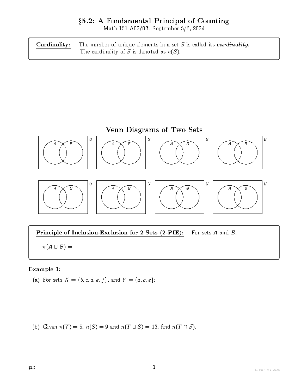 Math151 C5S21 - Class materials - §5: A Fundamental Principal of ...