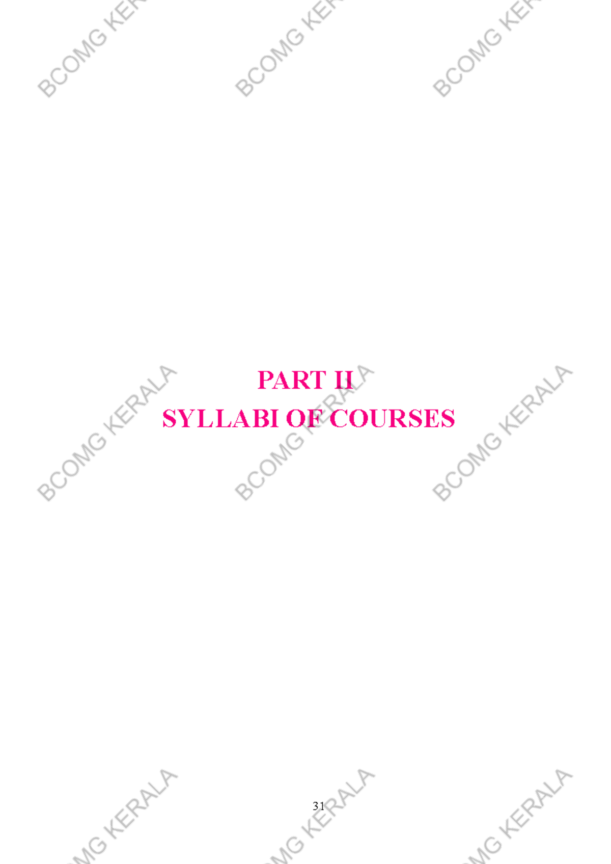 Bcomg chapter wise syllabus - PART II SYLLABI OF COURSES 2. BCOC-131 ...