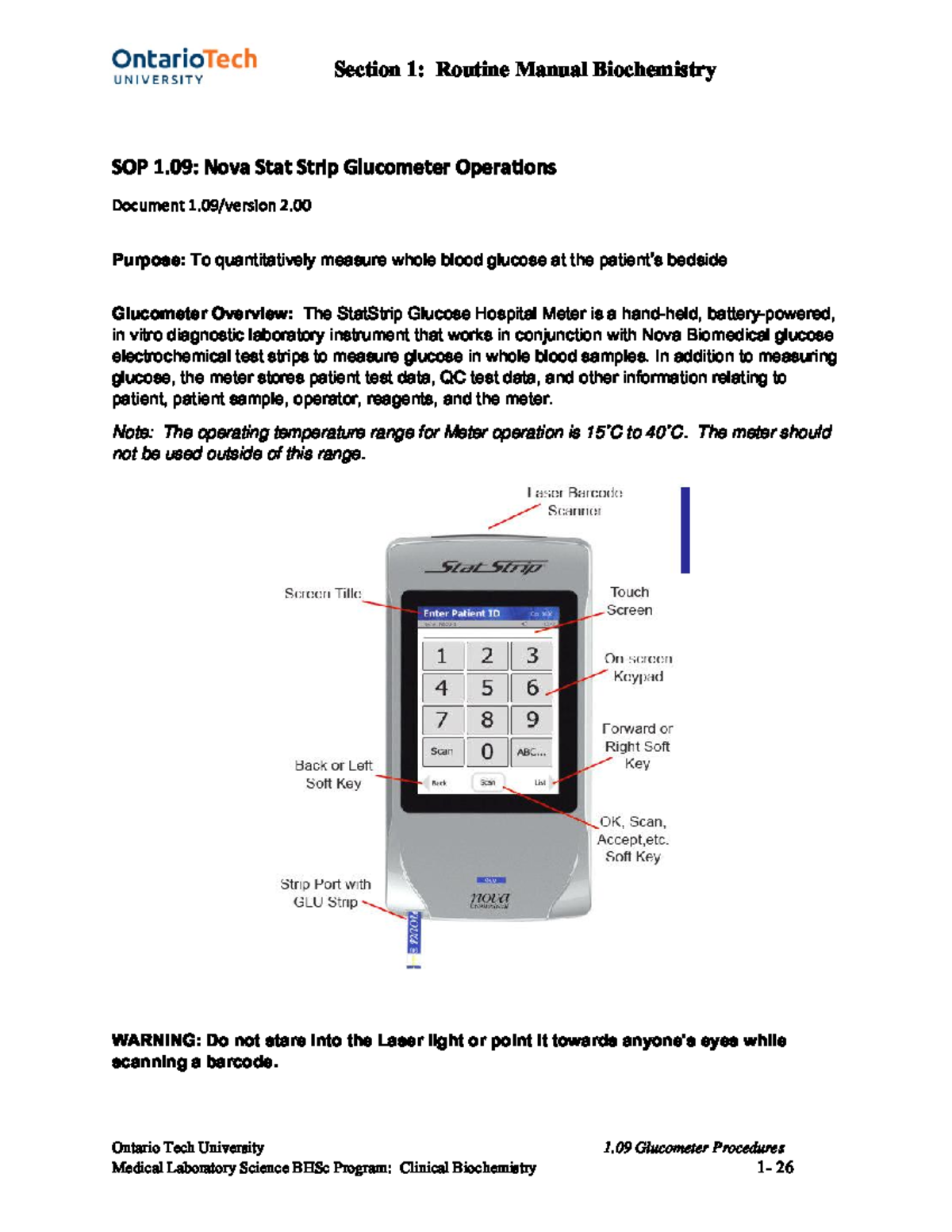 1.09 Glucometer Procedures SOP - &'()+, -./ 0 1 '+ 2 . 3 - Studocu