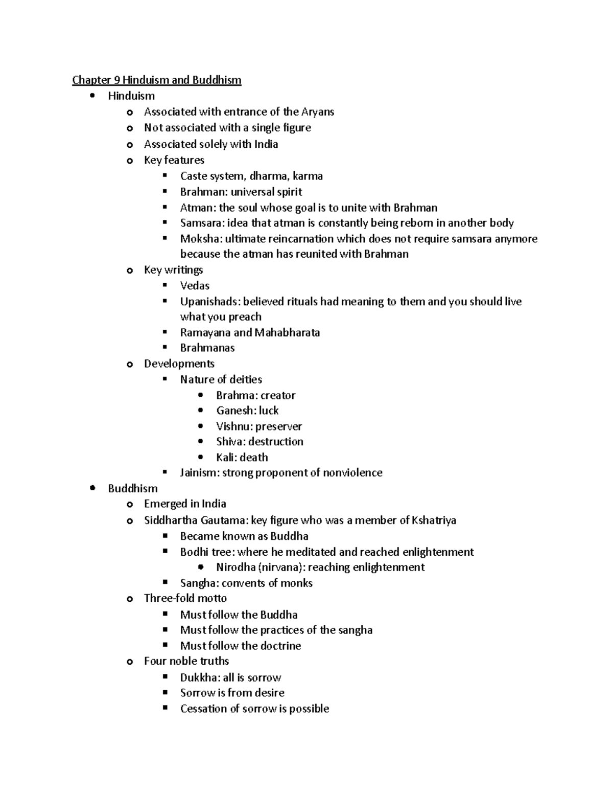 Chapter 9 Hinduism and Buddhism - Chapter 9 Hinduist and Buddhist ...