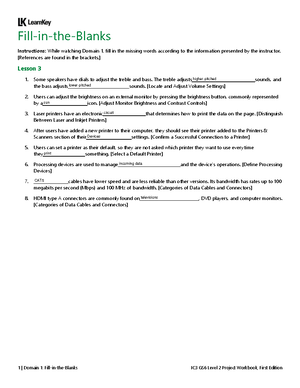 Level 2 Domain 4 Lesson 3 Workbook - 68 | Domain 4 Lesson 3: Common ...