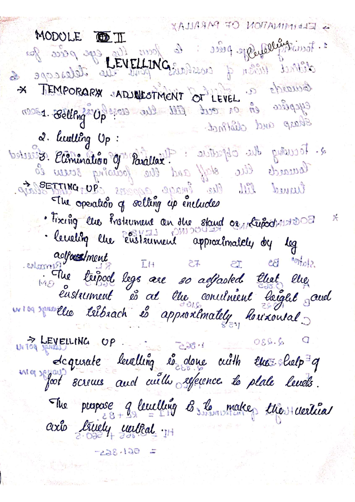 M2 surveying - Levelling,classification,errors,instruments used ...