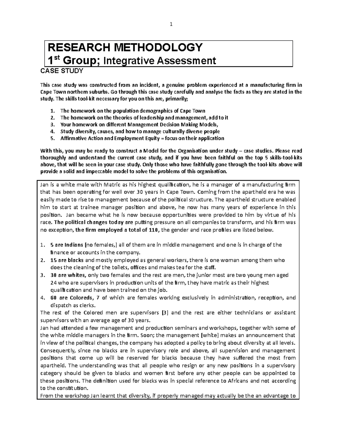 Research Methodology 2022 1st Group Assignment February 2022 - RESEARCH ...