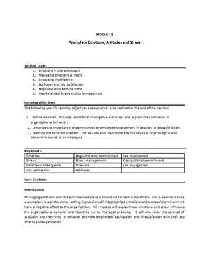 Module 2 Individual Behavior Processes - MODULE 2 Individual Behavior and Processes Session ...