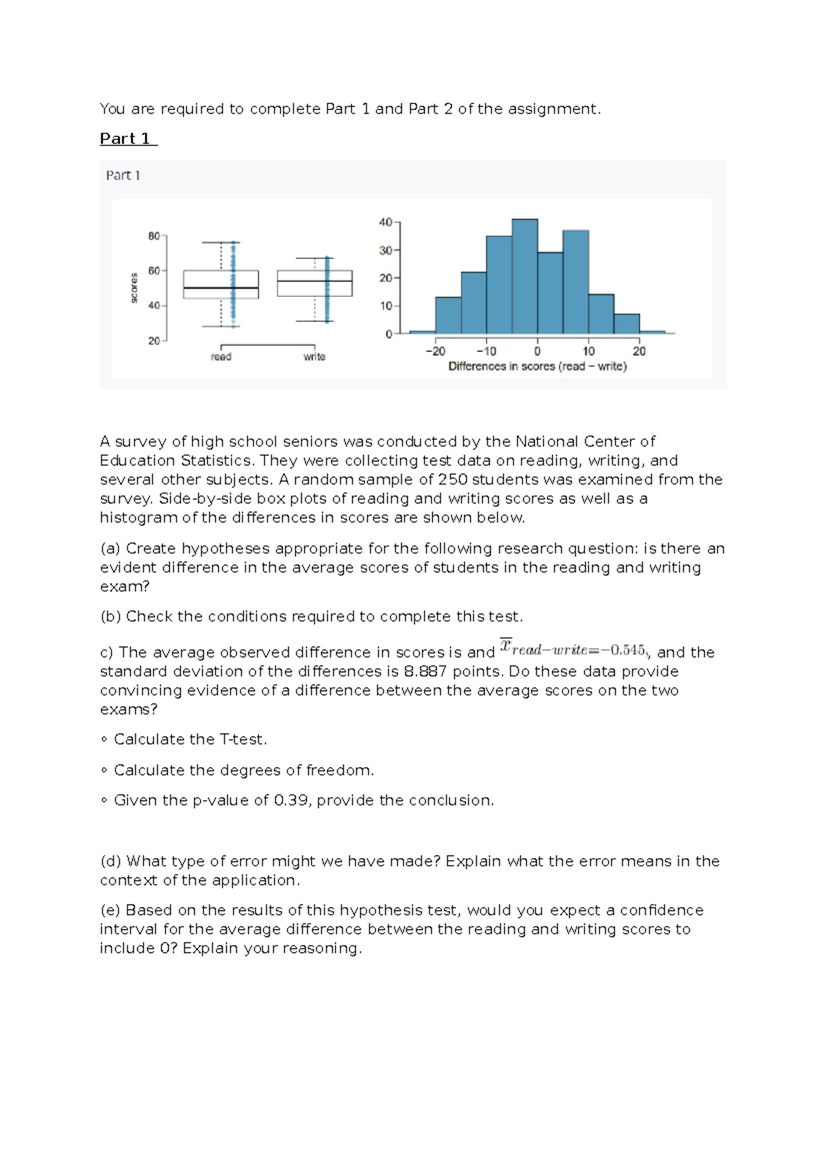 Unit 4 WA Math 1281 - Unit 4 Written Assignment Math 1281 - You are required to complete Part 1 ...