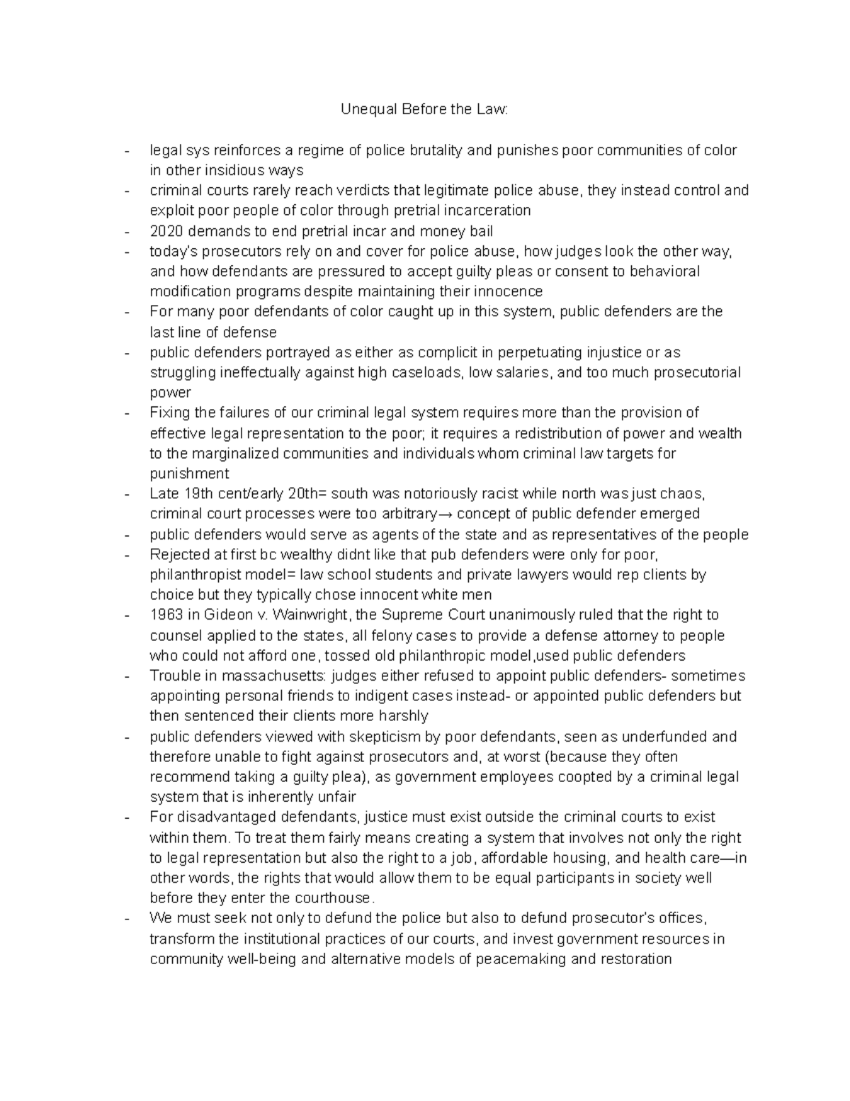 Unequal Before the Law - Notes on how the law is subjective - Unequal ...