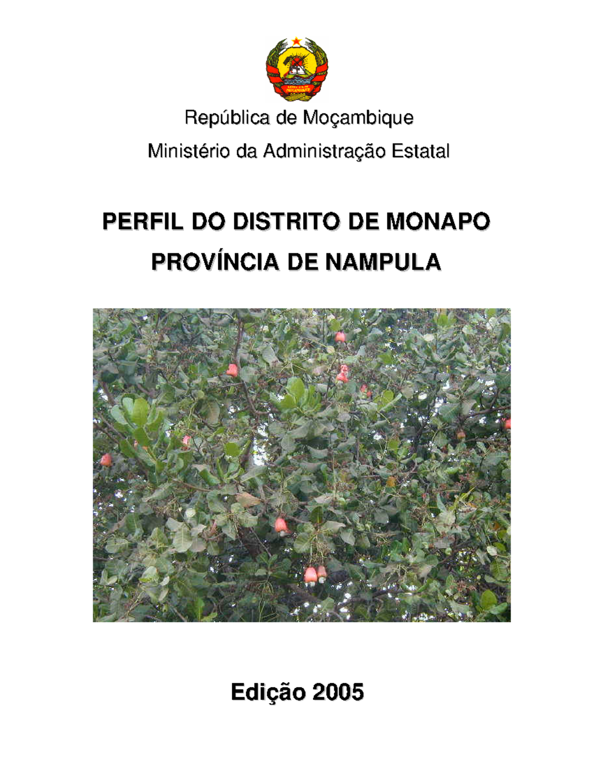 Monapo - Rep Rep ú ú blica de Mo blica de Mo ç ç ambique ambique Minist ...
