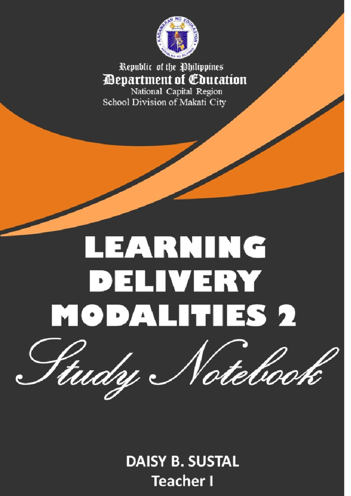 Study Notebook - Department of Education National Capital Region School ...