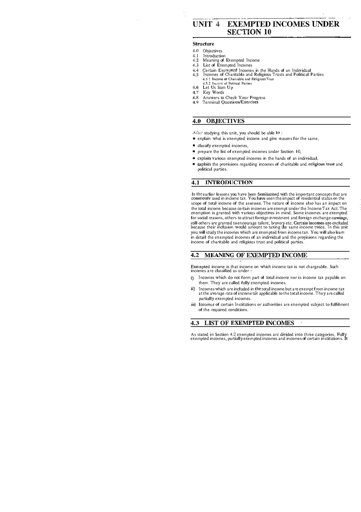 fundamentals of income tax unit4 - B.COM - Studocu